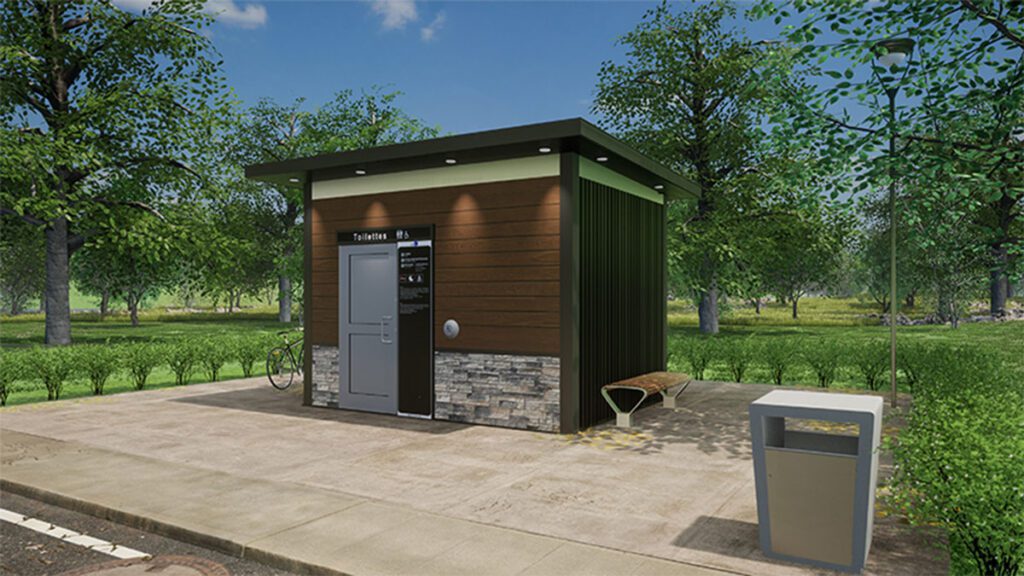 Smart and self-cleaning public restrooms - Urben Blu